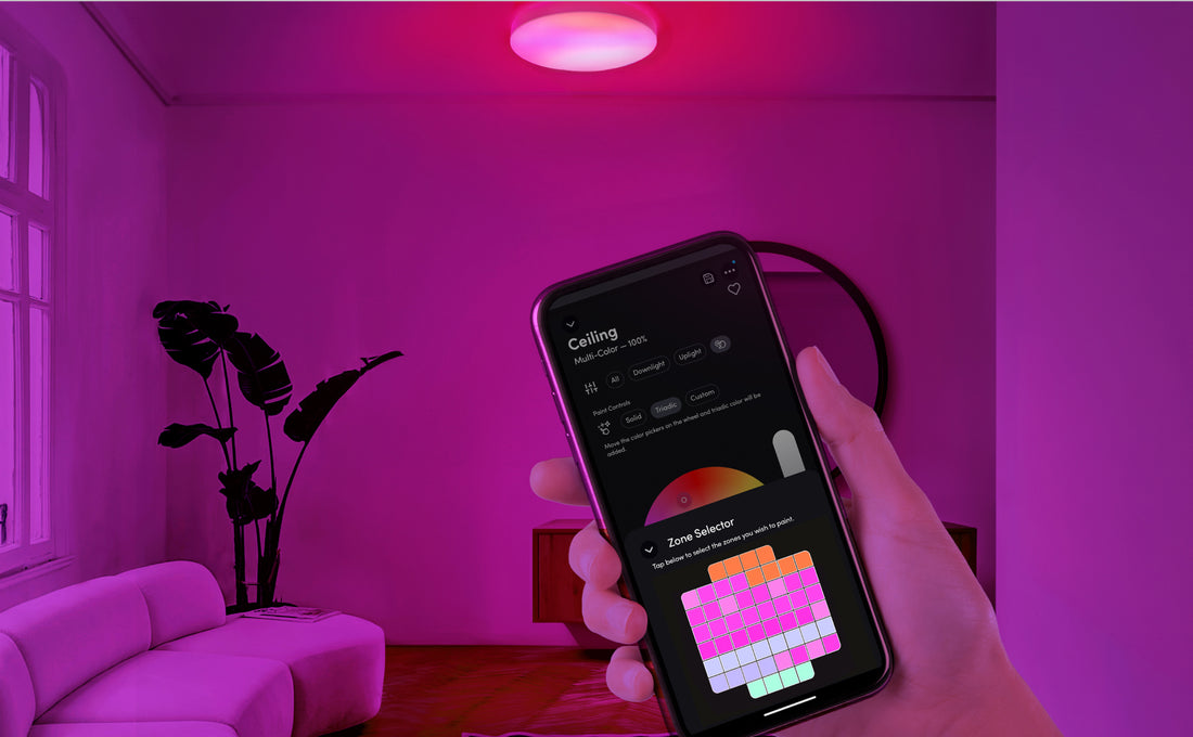 LIFX SuperColour Ceiling Light (38cm White Trim)